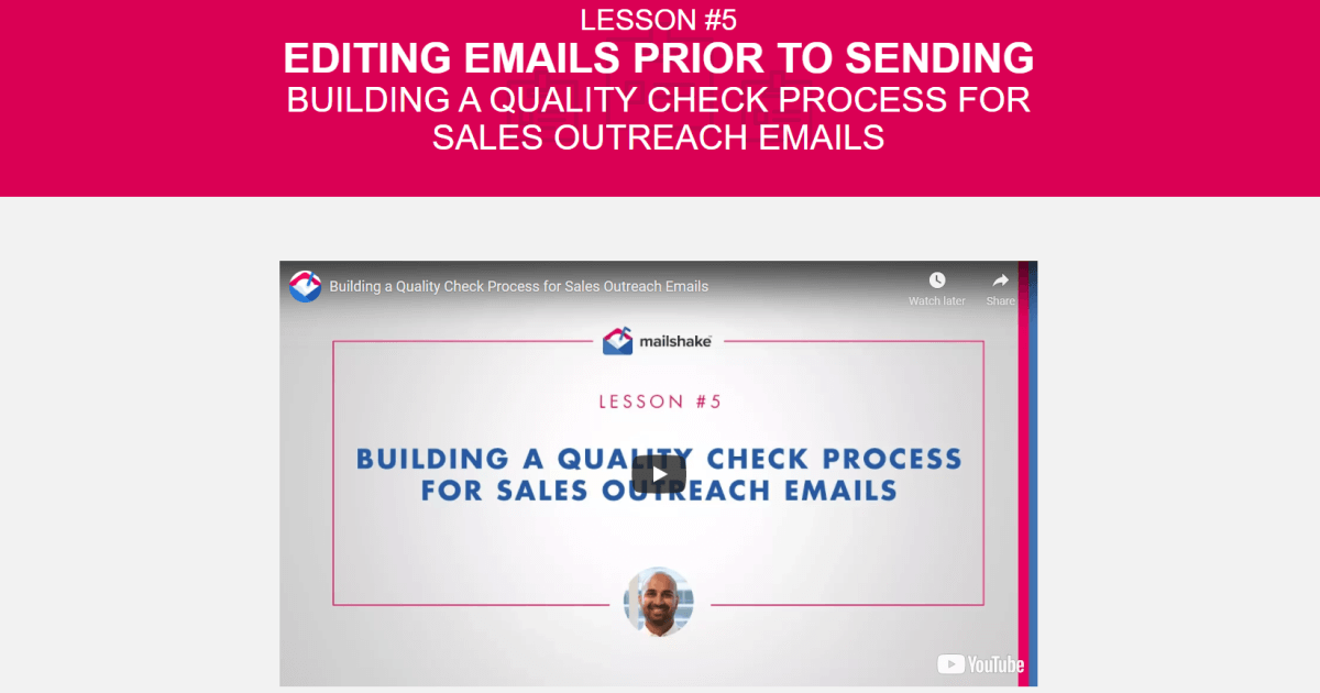 Editing Emails Prior to Sending - Masterclass by Mailshake