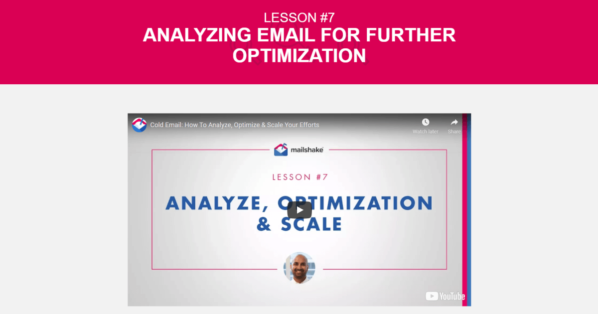 Analyzing Email for Further Optimization - Masterclass by Mailshake
