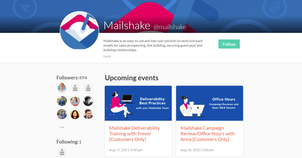 Mailshake Webinars